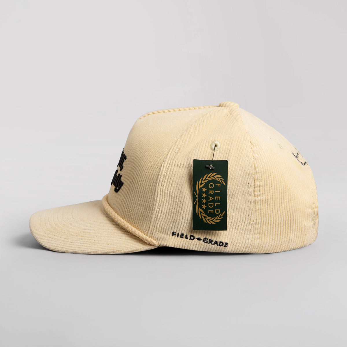 RESPECTFULLY SAND CORDUROY TRUCKER HAT