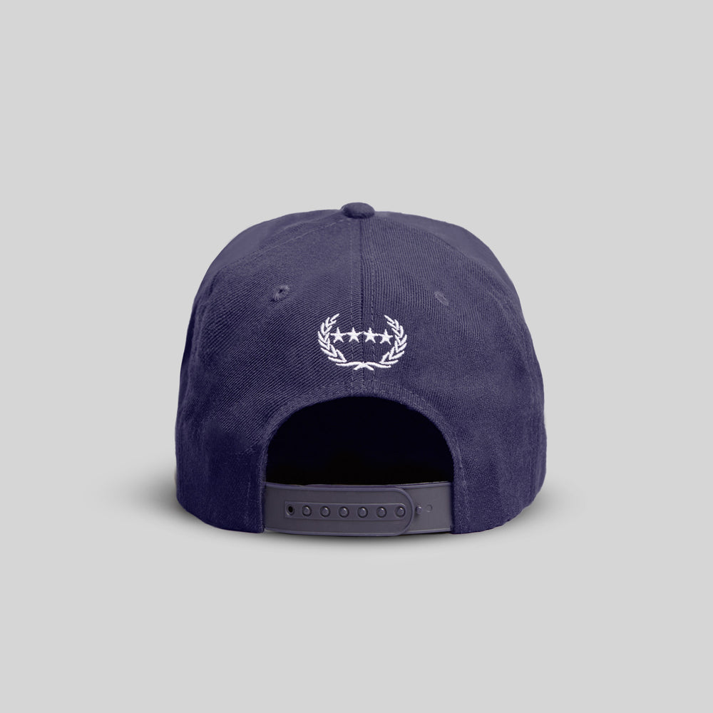 RESPECTFULLY DEEP NAVY SNAPBACK HAT