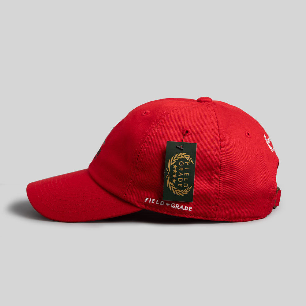 HAVE A NICE DAY VARSITY RED RELAXED FIT HAT