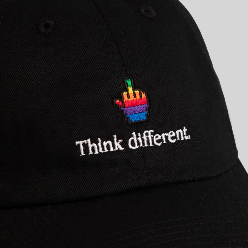THINK DIFFERENT BLACK RELAXED FIT HAT